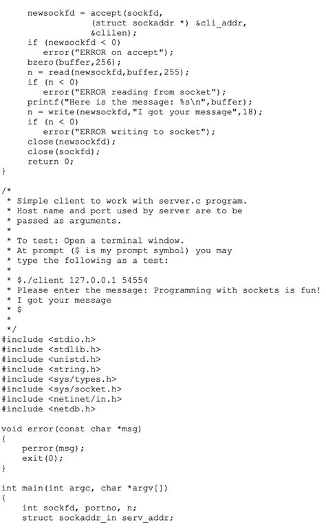 Solved Purpose Develon A Practical Understanding Of Socket Chegg