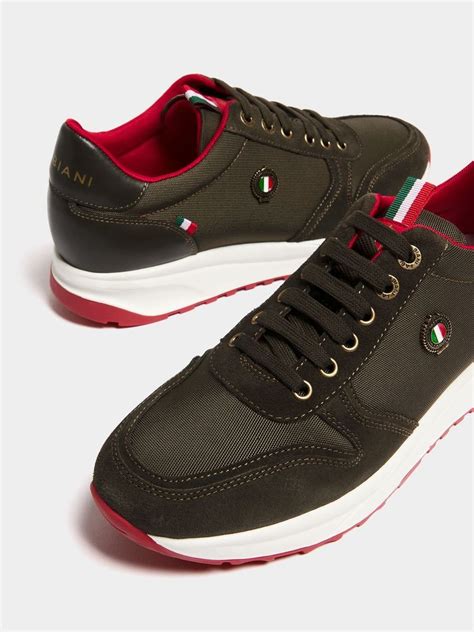 Fabiani Mens Fatigue Tri Colour Ingot Sneakers
