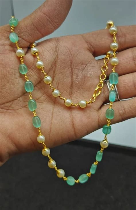 Golden Pearl Beaded Rosary Chain At ₹ 320piece In Hyderabad Id