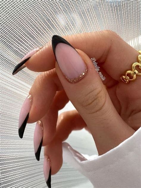 19 Best Black French Tip Nails That Are Chic And Sleek The Ka Edit