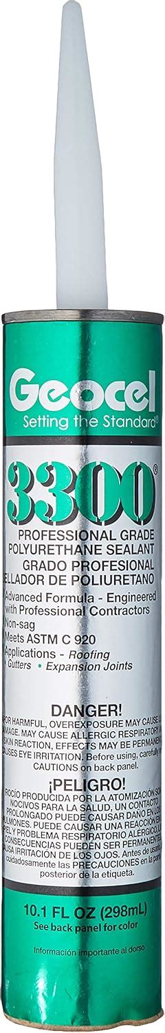 Geocel 3300 Professional Grade Polyurethane Sealant 10 1 Fl Oz Black Industrial