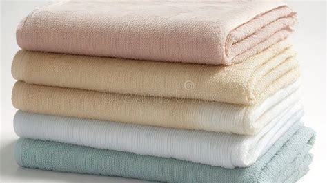 A Stack Of High Quality Waffle Textured Kitchen Towels In Different