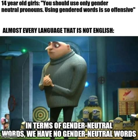 Unfortunately To You My Native Language Is Gender Neutral 😎 R Therightcantmeme