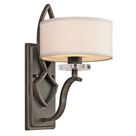 Leighton Olde Bronze One Light Wall Sconce Kichler 1 Light Armed Candle