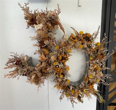 Customised Initial Name With Dried Flowers Hobbies Toys Flowers Bouquets On Carousell