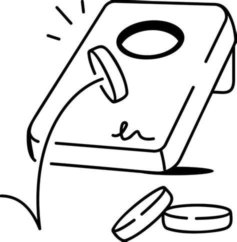 Toss Game Icon In Doodle Style 54897545 Vector Art At Vecteezy