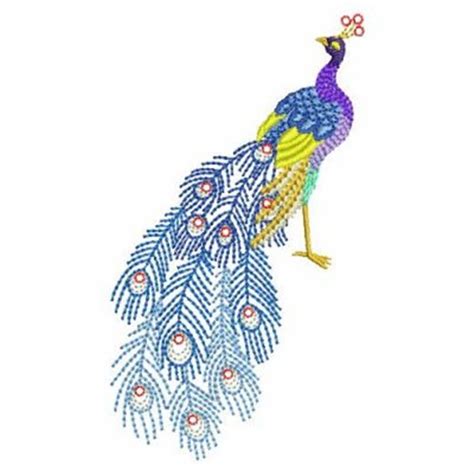 Crystal Peacock Machine Embroidery Design Embroidery Library At