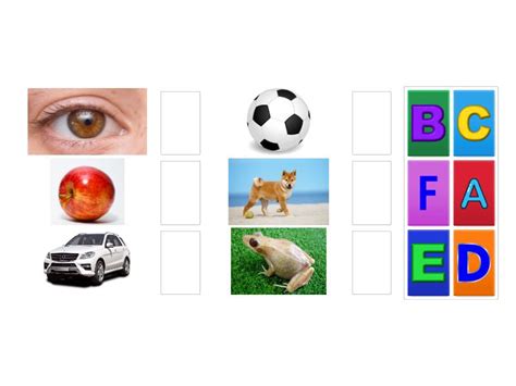 توصيل الصورة مع الحرف المناسب Match Up