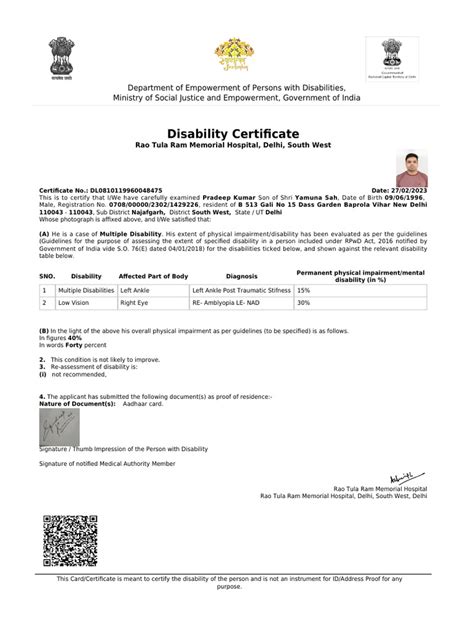Downloadcertificate 1 8 Pdf Disability Health Care