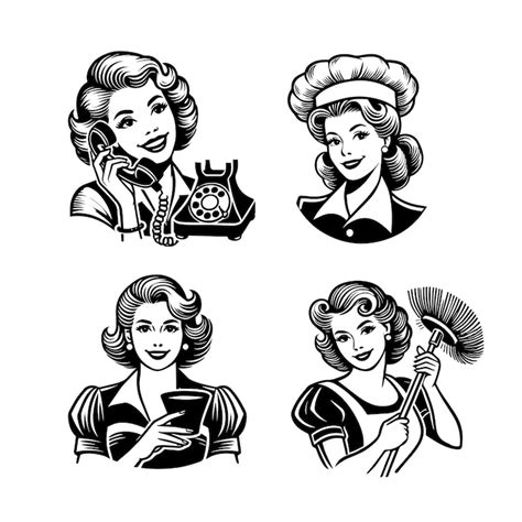 Retro Hausfrau Bilder Kostenloser Download Auf Freepik