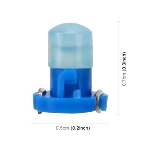 10 Pcs 2w T3 웨지 계기판 Led 조명 대시 보드 게이지 클러스터 표시기 램프 전구 파란색 표시등