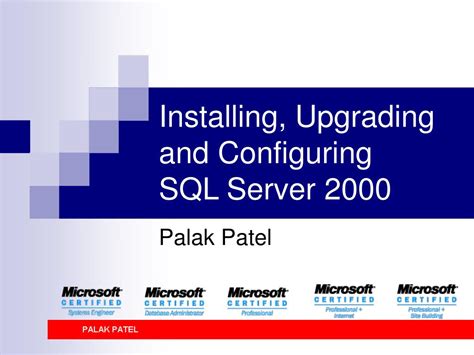 Ppt Installing Upgrading And Configuring Sql Server 2000 Powerpoint