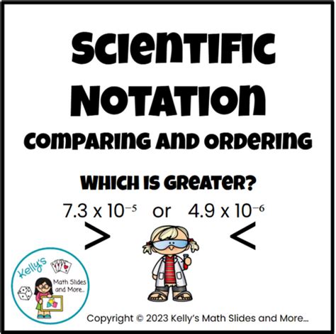 Scientific Notation Compare And Order Digital And Printable Amped