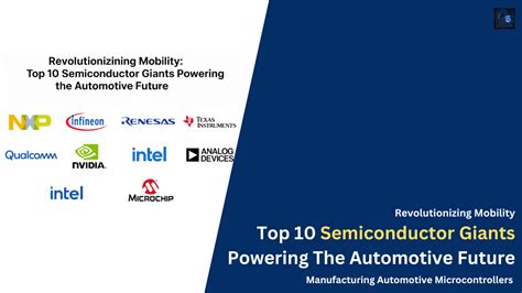 Revolutionizing Mobility Top 10 Semiconductor Giants Powering The