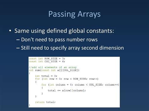 Multidimensional Arrays Ppt Download