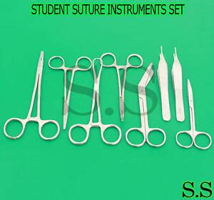 SURGICAL STUDENT SUTURE INSTRUMENTS SET OF 08 PCS DS 792 EBay