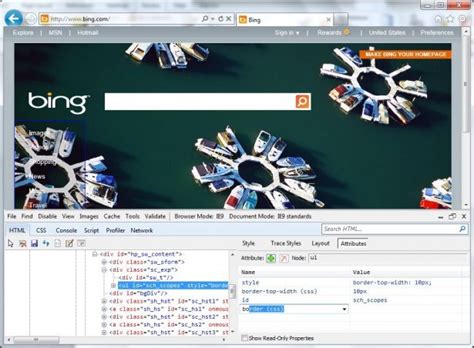 Discover The F12 Developer Tools In Ie9 Creative Bloq