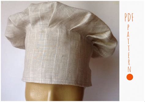Cook Hat Pattern Chefs Hat Pdf Pattern 4 Sizes Inspire Uplift