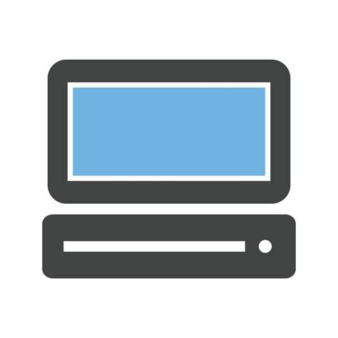Computer Glyph Blue And Black Icon 10892550 Vector Art At Vecteezy