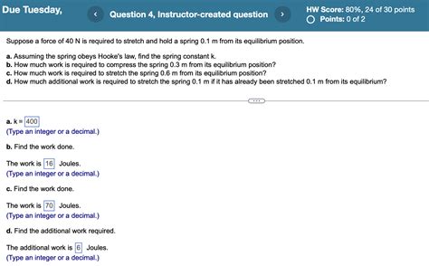 Solved Due Tuesday Question 4 Instructor Created Question