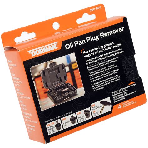 Dorman 090 999 Oil Drain Plug Removal Tool Kit For Specific Models