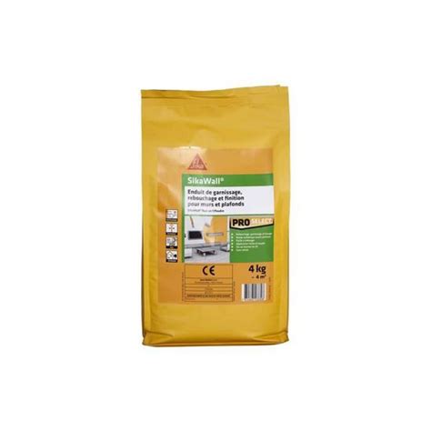 Enduit De Garnissage SIKA SikaWall Tout En En Poudre Kg Cdiscount Bricolage