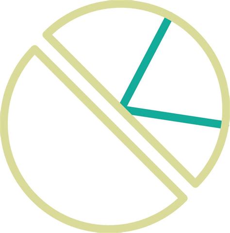 Half Pie Chart Vector Icon 37306407 Vector Art At Vecteezy