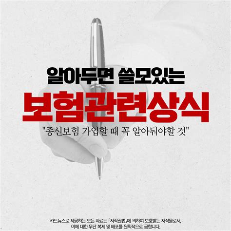 체증형 무저해지 종신보험 주의사항 종신보험 정기보험 Ci보험