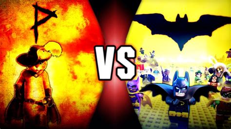 Puss In Boots Vs Lego Batman Shrekthe Lego Movie A Fearless