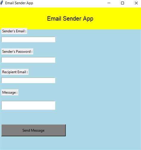 Github Mayurpatleemail Sender App Using Tkinter And Smtplib