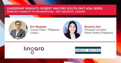 Robert Walters On Linkedin Robert Walters Leadership Podcast E13 Conversation With Eric Magdato…