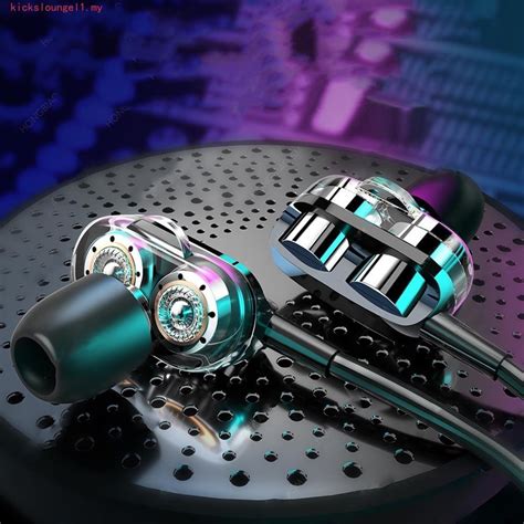 Kicksloungel Wired Headset Plug Type In Ear Wired Headphone Music