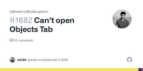 Can T Open Objects Tab Issue 1682 IoBroker IoBroker Admin GitHub