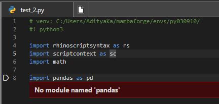 How Do I Properly Point Rhino To An Existing Anaconda Env Scripting