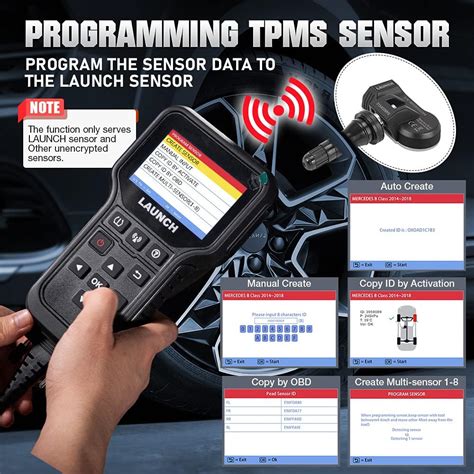 launch crt5011e tpms relearn tool obd2 code reader scanner