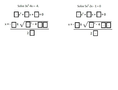 Quadratic Formula Foldable Math Love