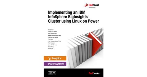 Implementing An Ibm Infosphere Biginsights Cluster Using Linux On Power Book