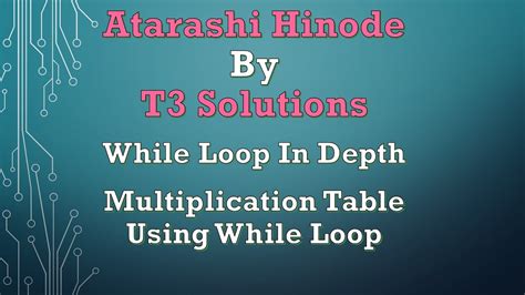 Python While Loops In Depth Understand Control Flow Multiplication