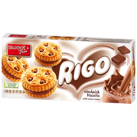 Rigo Sandwich Biscuits With Cocoa 165 G Zeidan Ab