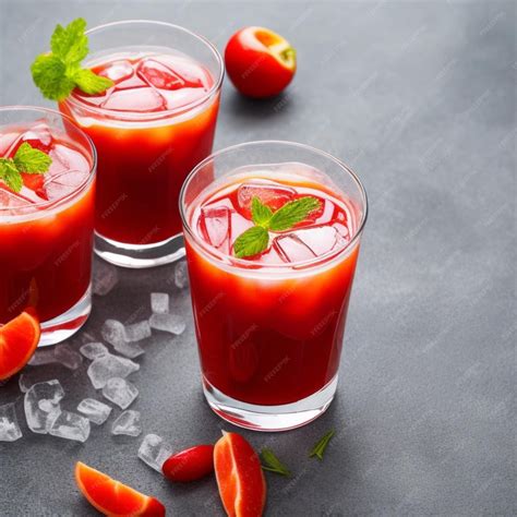 Premium Ai Image Iced Juice Drink On White Background