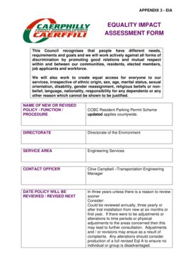 Fillable Online Equality Impact Assessment Guideline And Toolkit