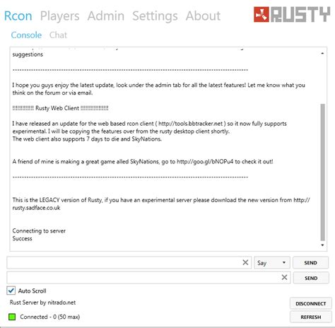 RCON Bei Rust Legacy NITRADO