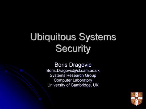 Ppt Ubiquitous Systems Security Powerpoint Presentation Free