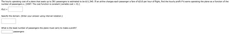 Solved Number Of Passengers X Hint The Cost Function Is