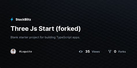 Three Js Start Forked Stackblitz