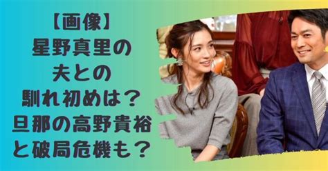 画像星野真里の夫との馴れ初めは旦那の高野貴裕と破局危機も シルナンデス