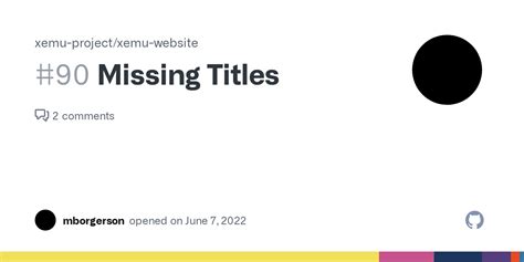 Missing Titles · Issue 90 · Xemu Projectxemu Website · Github