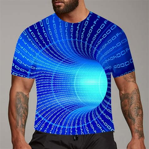 Dyfzdhu T Shirts For Men Trendy 3d Print Funny Graphics Pattern