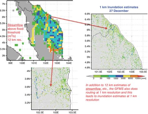 13 High Resolution 1 Km Inundation Estimates Over Affected Areas In