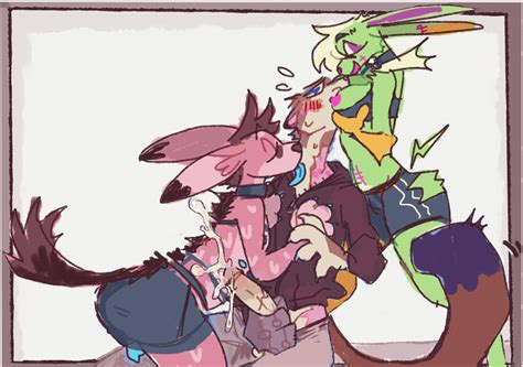 Rule 34 Aki Guncht Anthro Areola Blush Bodily Fluids Breasts